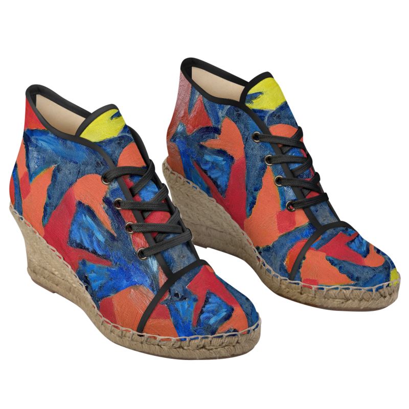 wedge espadrilles-Ladies Wedge Espadrilles The Flock-FABA Collection