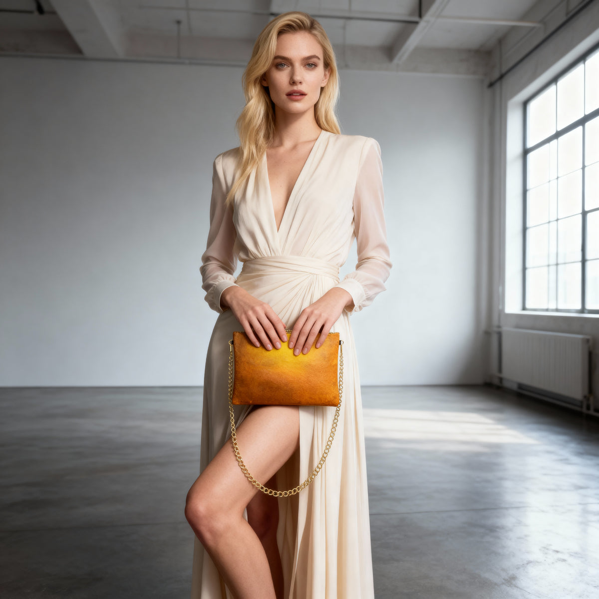 Vegan Leather Clutch - Stylish & Durable - Sun Glory FABA Collection