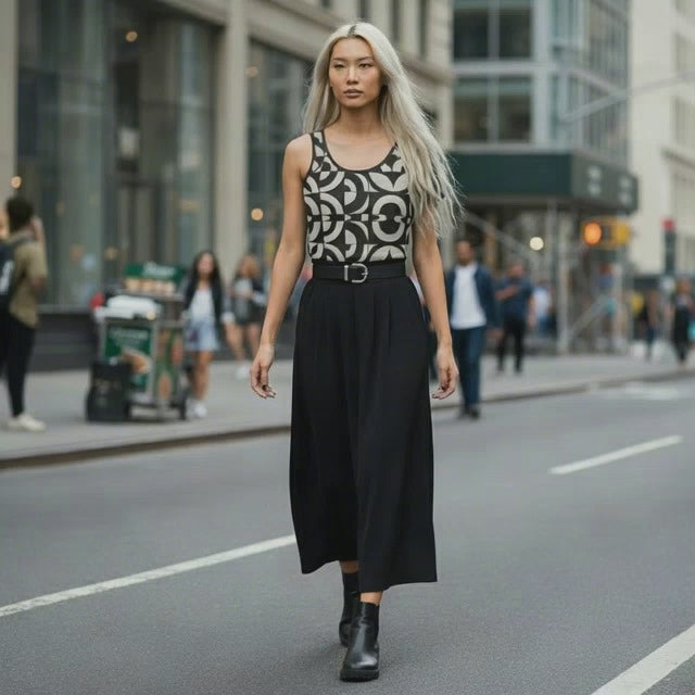 Monochrome Geometric Tank Exclusive to FABA