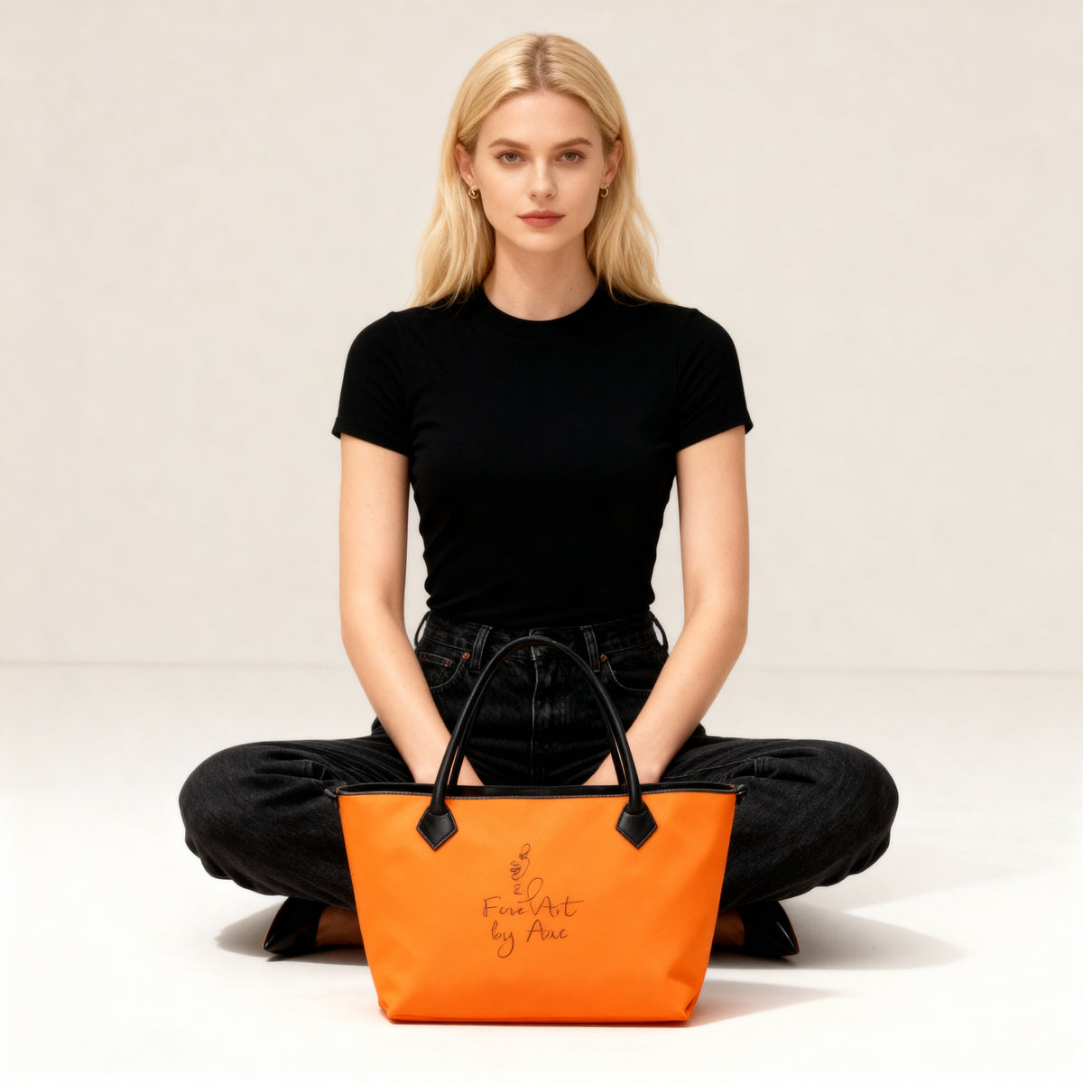 18.5x12.2x5.7 Nappa Leather Zip Handbag | FABA Collection