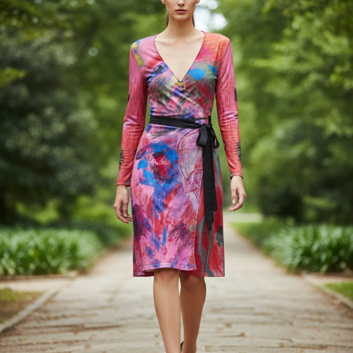 Bird of Paradise Wrap Dress - - FABA