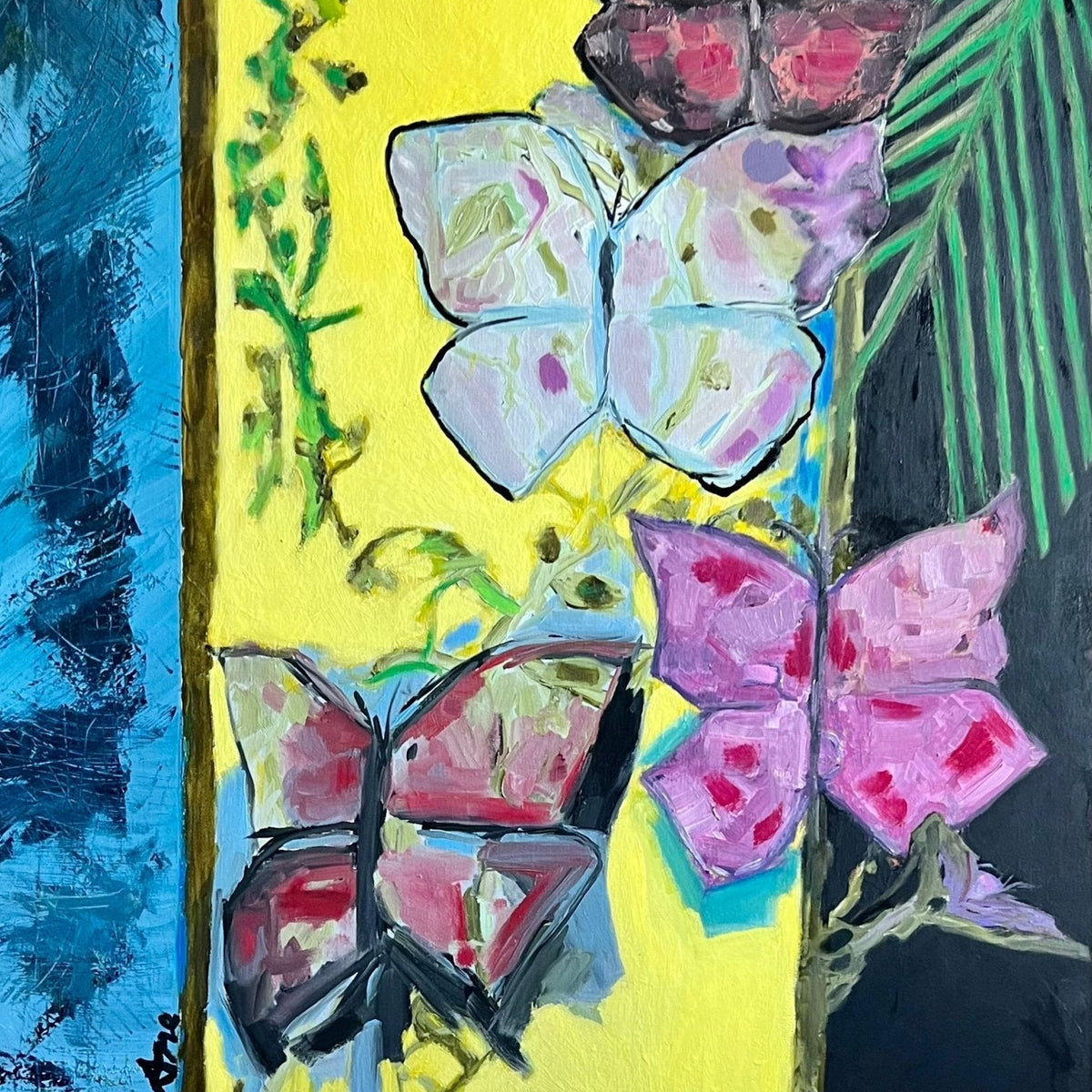 oil painting-Papillons Oil Painting-FABA Collection